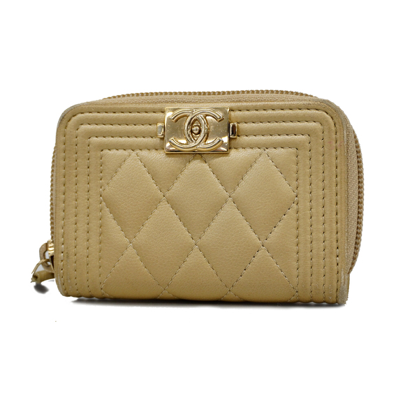 CHANEL | Accessories | Chanel Boy Chanel Coin Case In Lambskin With ...